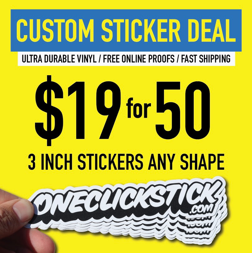 3" Sticker Deals – Save Big & Stick Everywhere – One Click Stick